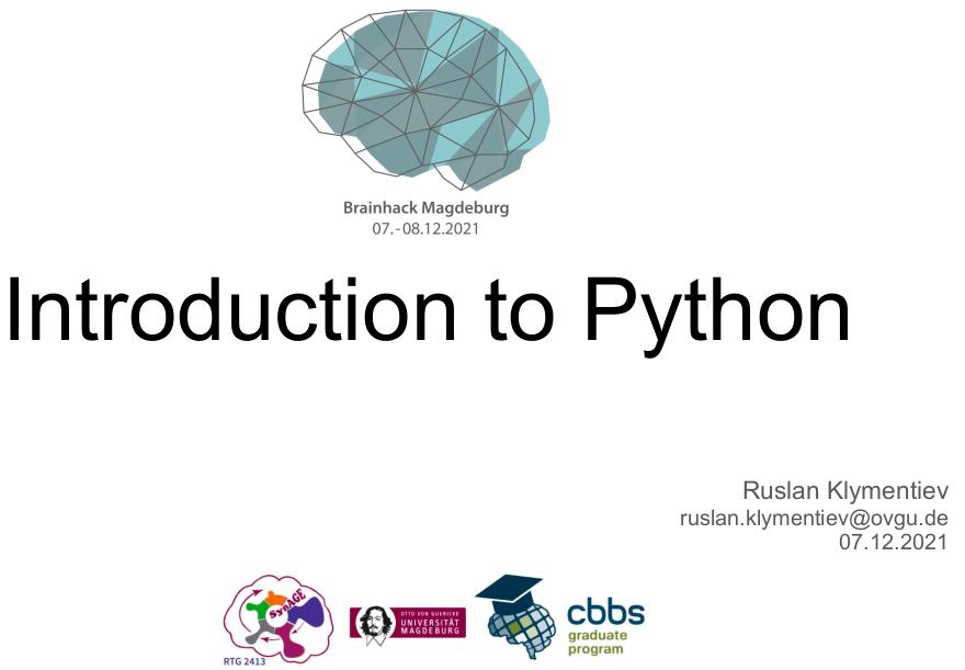 Introduction to Python | RK
